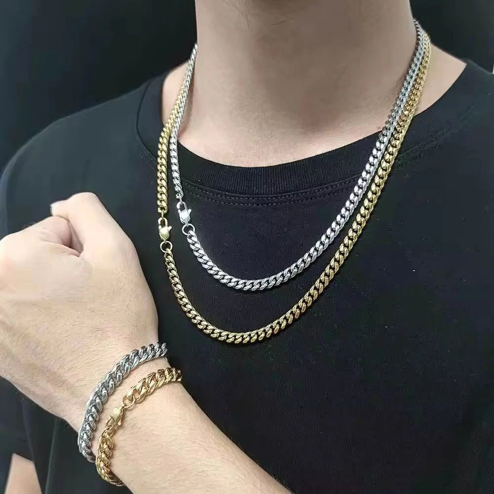 Chain & Bracelet Combo – Stylish Jewelry | Rizz Accessories